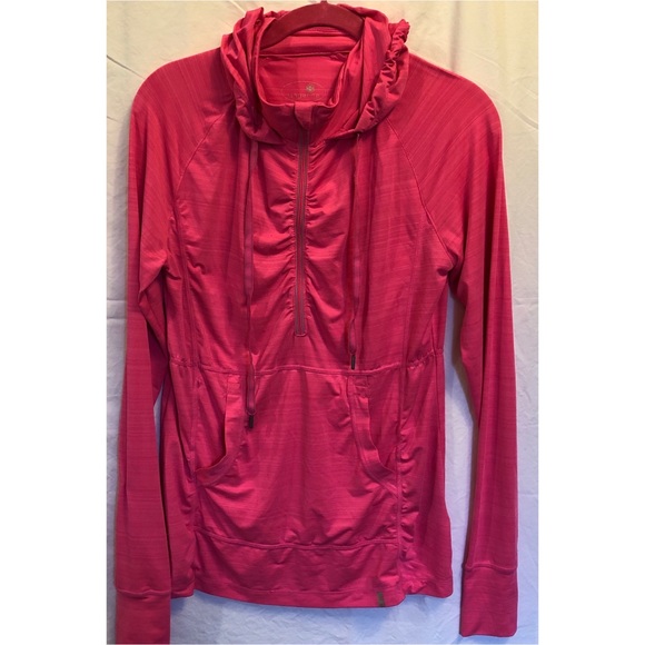 Tangerine | Jackets & Coats | Tangerine Hot Pink Zip Front Thumb Hole ...